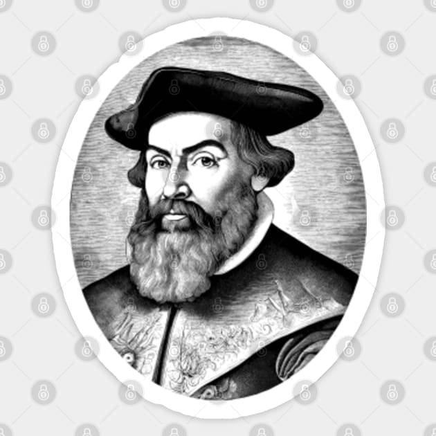 Ferdinand Magellan Explorer, sailor and navigator - Magellan - Sticker ... Ferdinand Magellan Explorer, sailor and navigator - Magellan - Sticker ...